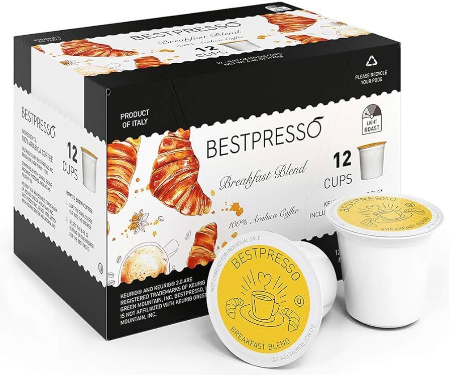 Cuisinart Single Serve Coffee Maker with Built-in Filter and Auto-Shut Off Bundle with Coffee 24-count breakfast blend and Colombian Roast Single Serve K-Cup (3 Items)