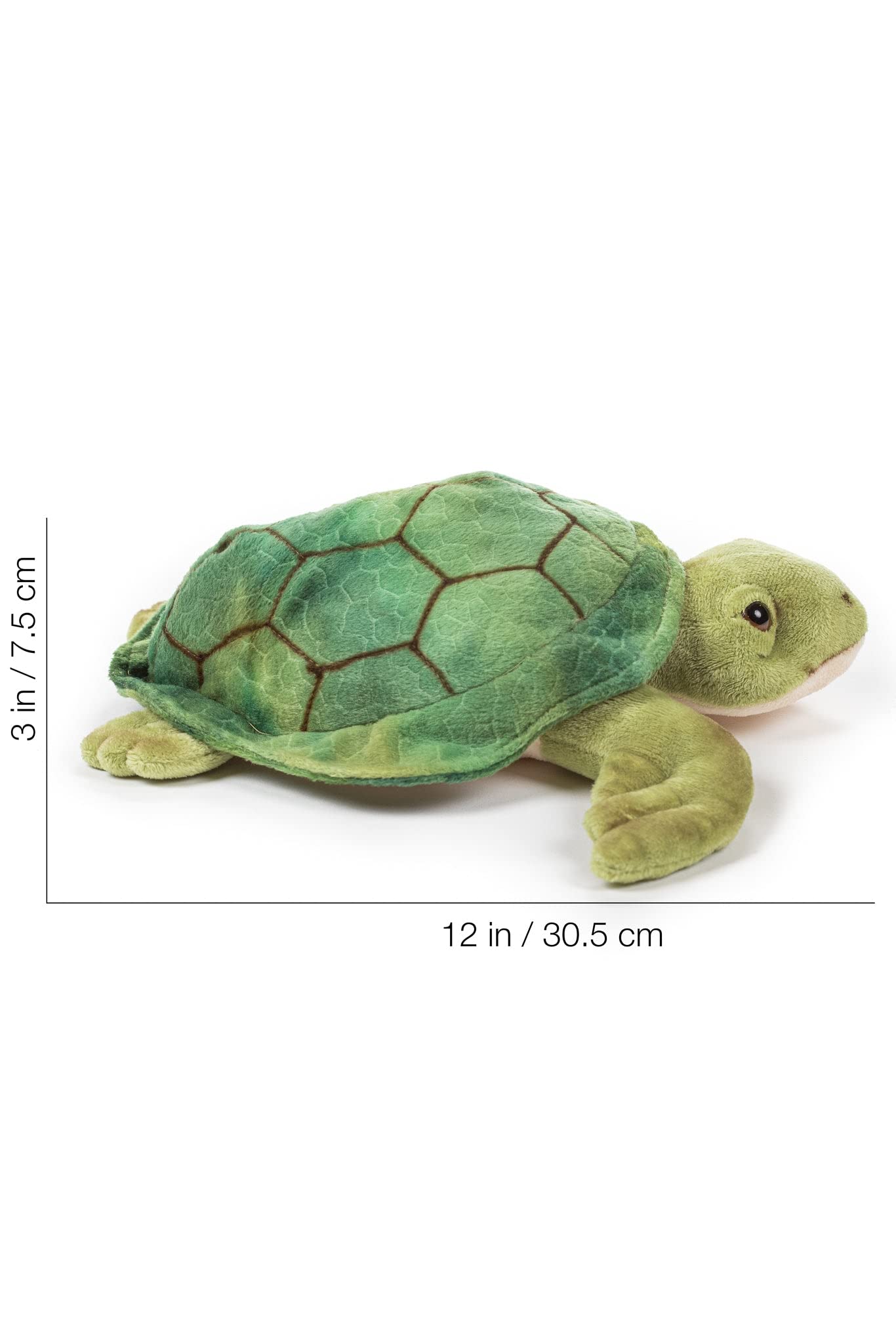 Wildlife Tree 12 Inch Stuffed Sea Turtle Plush Floppy Animal Kingdom Collection