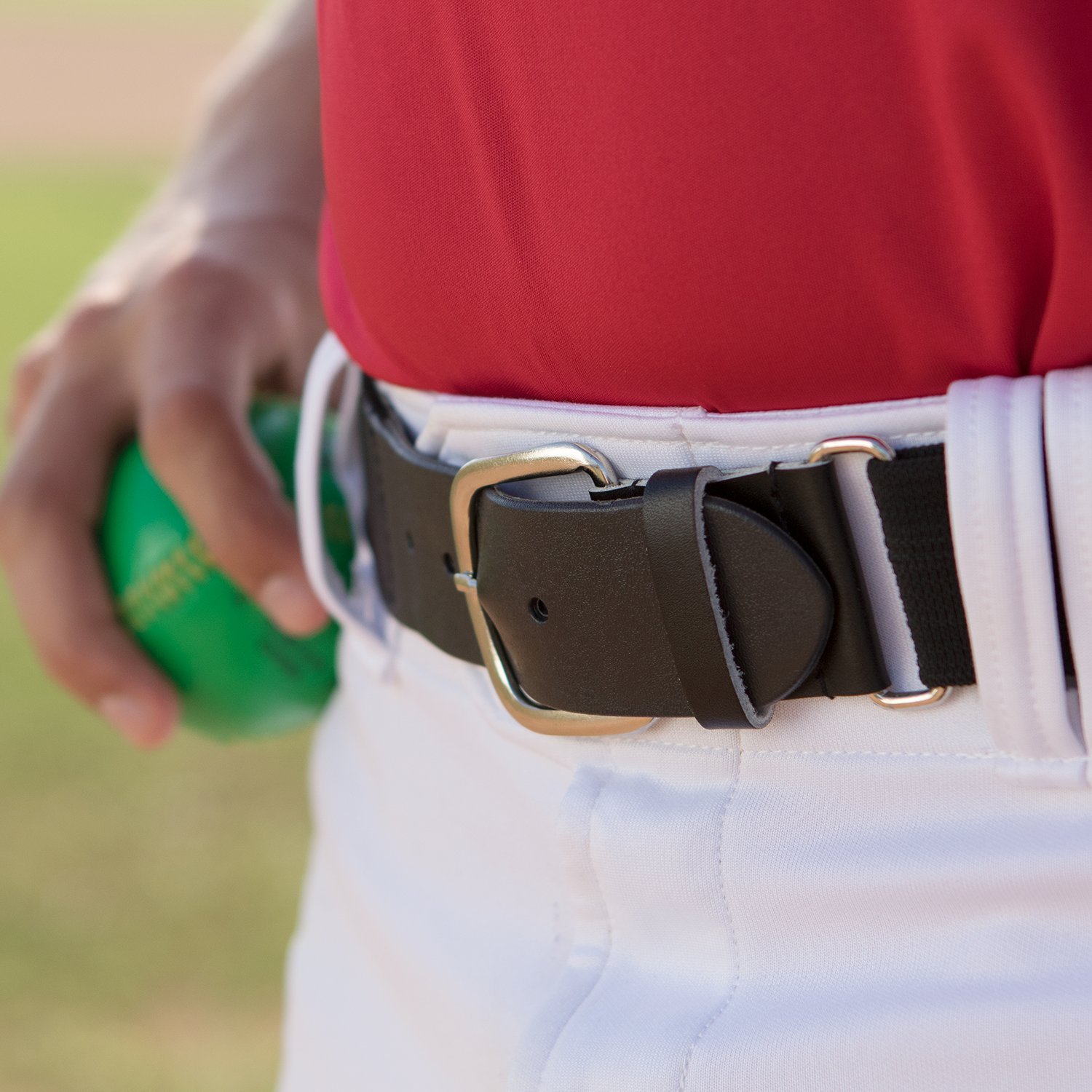 Champion Sports Baseball/Softball Uniform Belt - Comfort Stretch Fit Uniform Belt - Durable Syntex Tab - Youth: 18"-32" - Golden Yellow