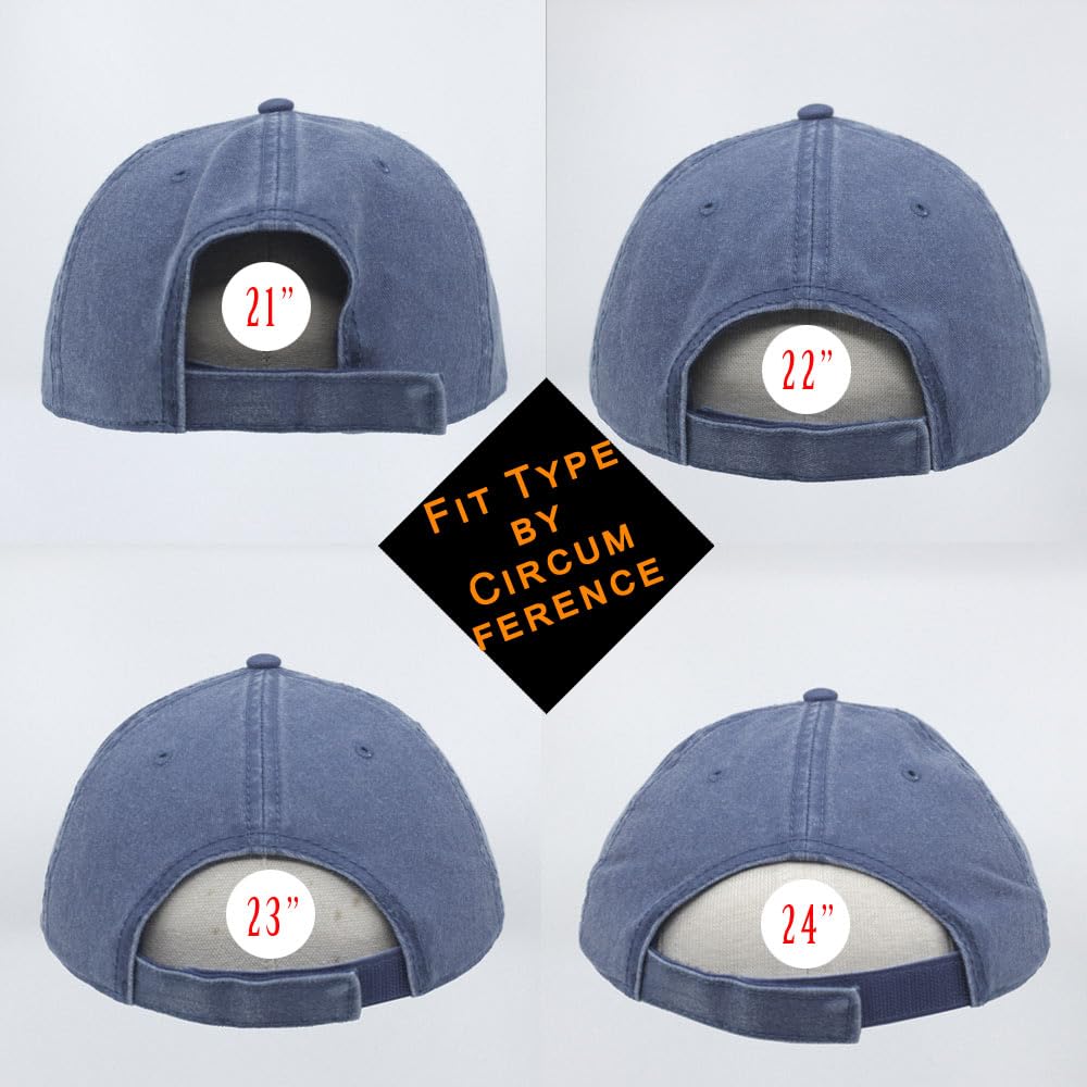 Classic Washed Cotton Twill Low Profile Adjustable Baseball Cap (Black)