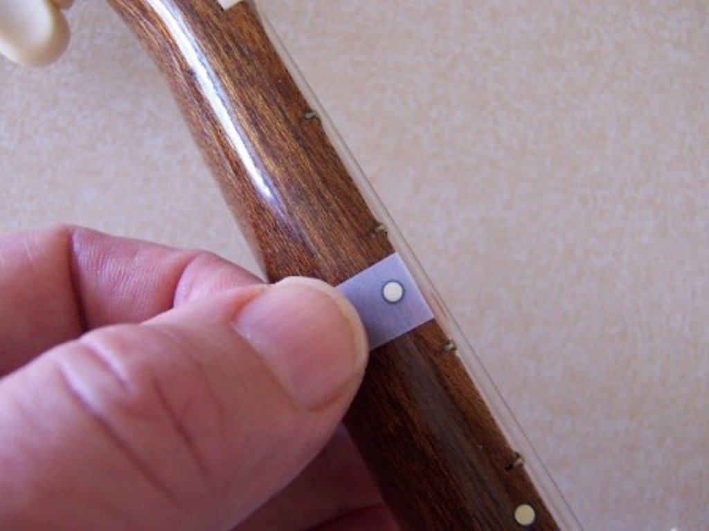 Classical Guitar Fret Markers - Dry Transfer Small Ivory Dots from Rosette
