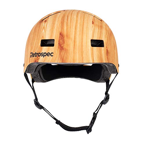 Retrospec cm-1 Bicycle/Skateboard Helmet for Adult Commuter, Bike, Skate , Pine Grain, 51-55 cm / Small