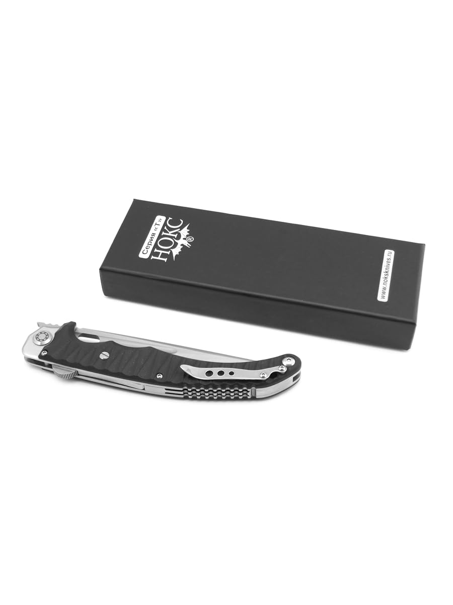 HOKC Avatar-M | 334-189404 | Pocket Knife, EDC Knife by Official Dealer - Designed by Russian Master Aleksander Biryukov - Liner Lock, G10 Handle, Innovative Opening Mechanism, Ball Bearing Pivot, Comfortable Pocket Clip, Long and Durable AUS8 Stainless S