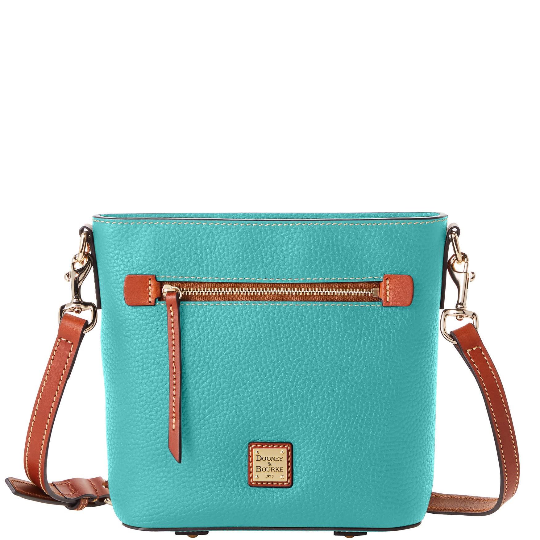 Dooney & Bourke Handbag, Pebble Grain Small Zip Crossbody - Spearmint