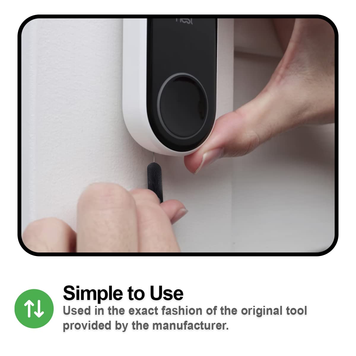 Doorbell Pin Key Security Release Removal Tool Compatible with Nest Video Doorbell, Arlo Video Doorbell and Eufy Video Doorbell (All Models) 3 Pack