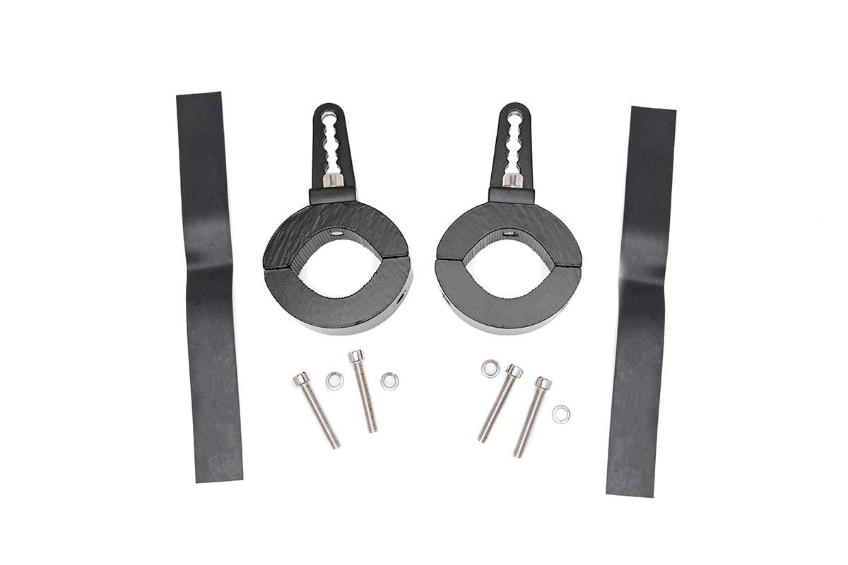 Rough Country Adjustable LED Light Clamps for 1.65-2" Roll Bars - 70171