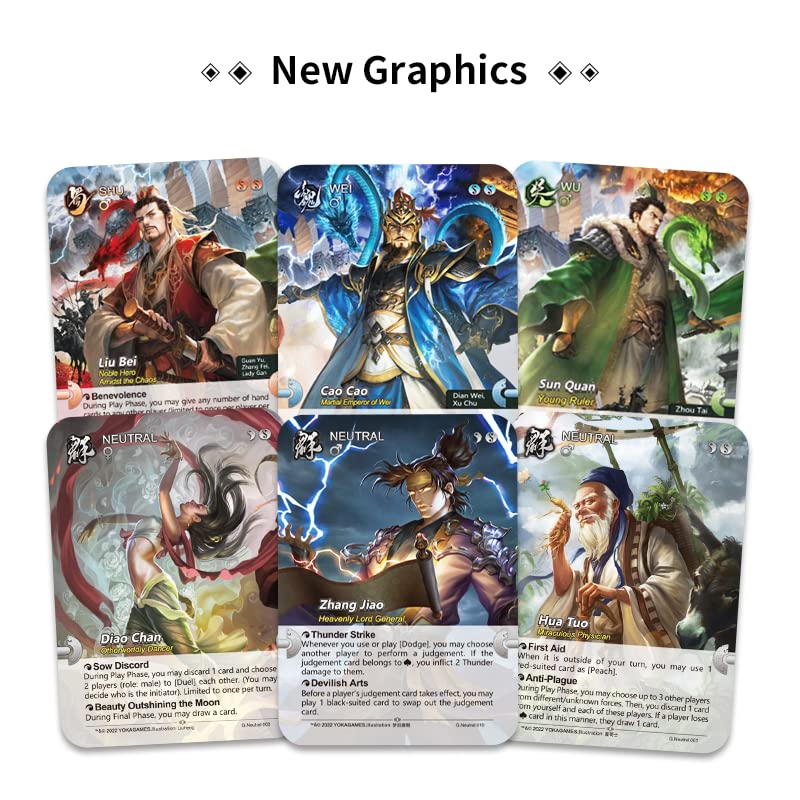 War of The Three Kingdoms: Kingdoms Wars - New Graphics Historical Strategy War Board Game Sanguosha WTK Guozhan