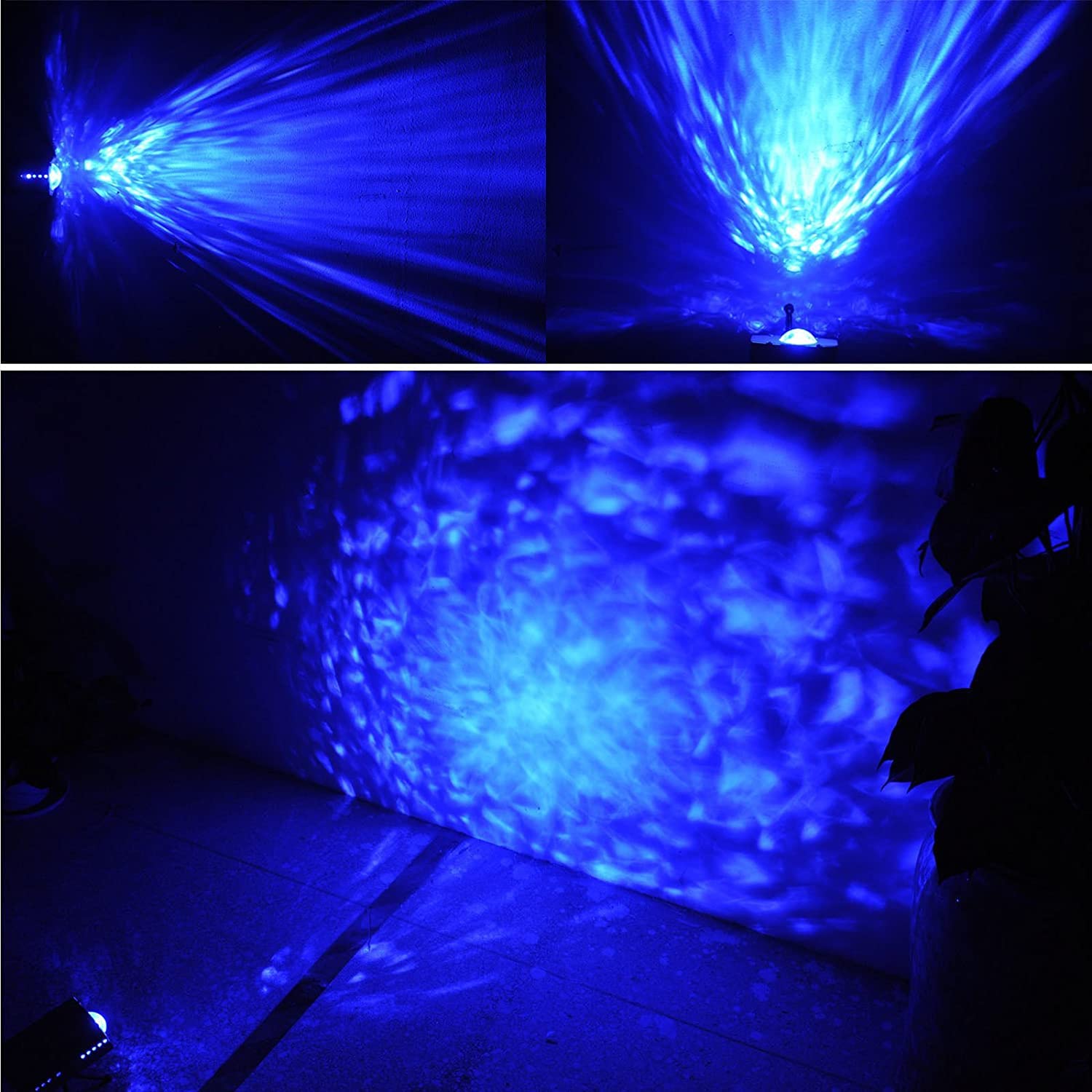 Stage Disco Lights Christmas RGB Waterwave LED Light Night Club Light DJ Light Sky Cloud Effect LED Stage Lighting for Home Bedroom Party Decorations