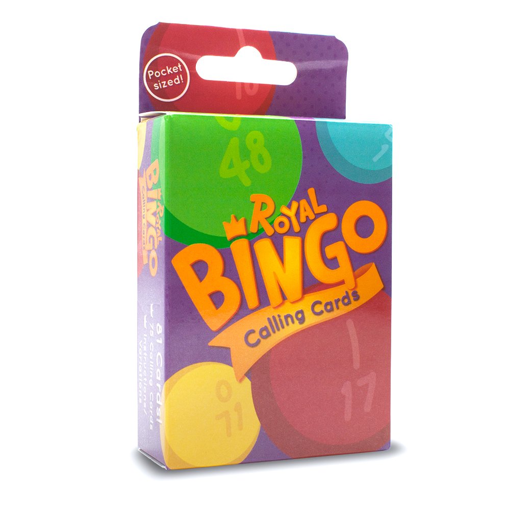 Royal Bingo Jumbo Calling Cards - Pack of 84 - High Visibility, 5.25" x 3.75" per Card-Replacement for Raffle and Balls