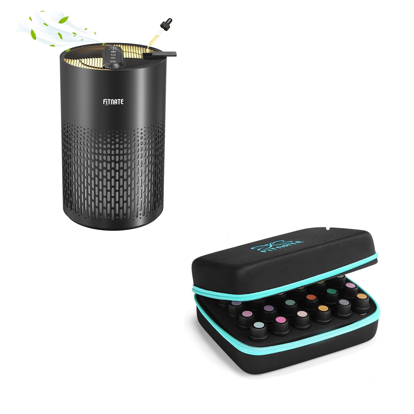 FITNATE Air Purifier with Essential Oil Diffuser & Essential Oils Storage