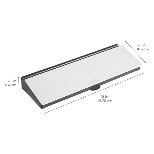 ECR4Kids MessageStor Keyboard Write and Store, Desk Organizer, White Brick
