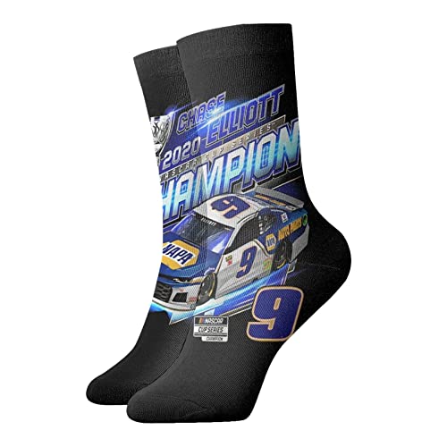 Chase Elliott 9 Running Socks Athletic Ventilating Comfort Fit Performance Cool Wicking Crew Socks for Unisex