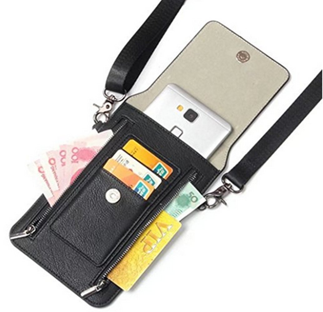 YaJaMa Small Women Leather Shoulder Crossbody Bag Travel Camping Handbag Purse Credit Card Wallet (Blue)