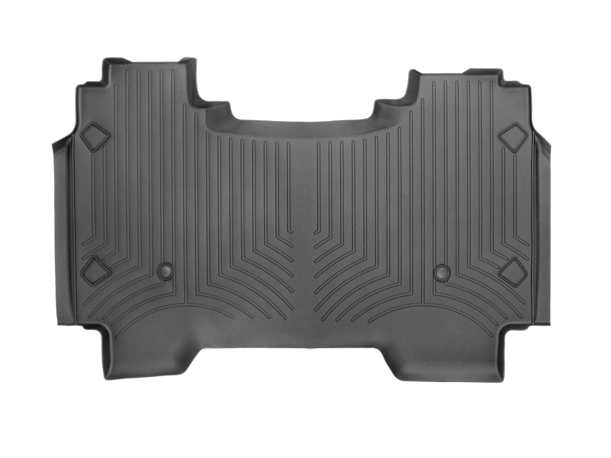 WeatherTech Custom Fit FloorLiners for Ram Truck 1500, Ram 1500-2nd Row (4414282), Black