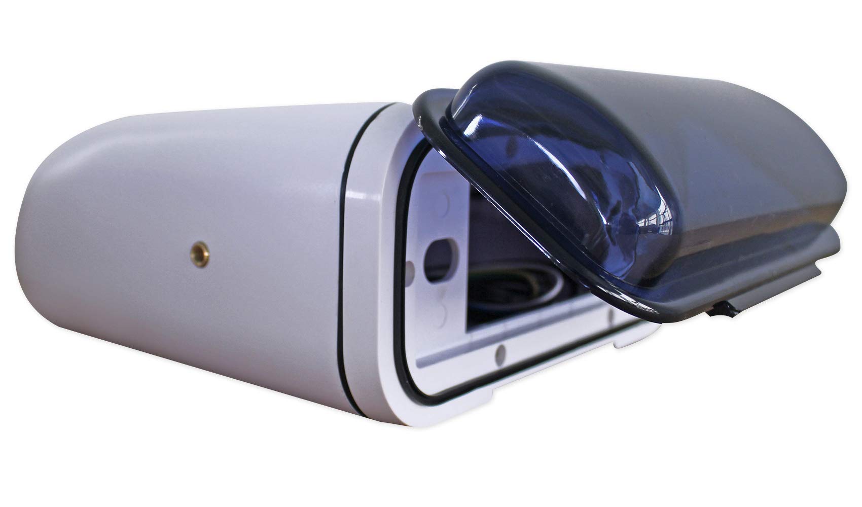 Rockville Rmh200w Single Din Marine Radio Waterproof Gimbal Housing, White