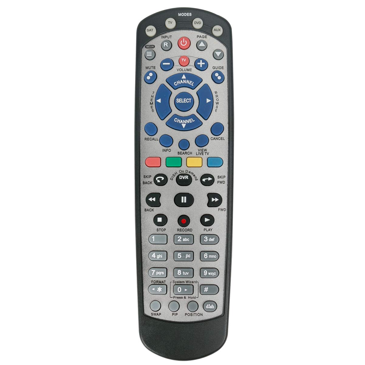 ZdalaMit Replacement Remote Control Applicable for Dish Network 20.1 IR Satellite Receiver TV1
