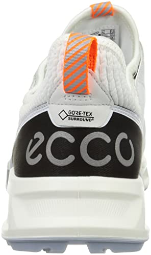 ECCO Men's Biom C4 BOA Gore-TEX Waterproof Golf Shoe, White, 10-10.5