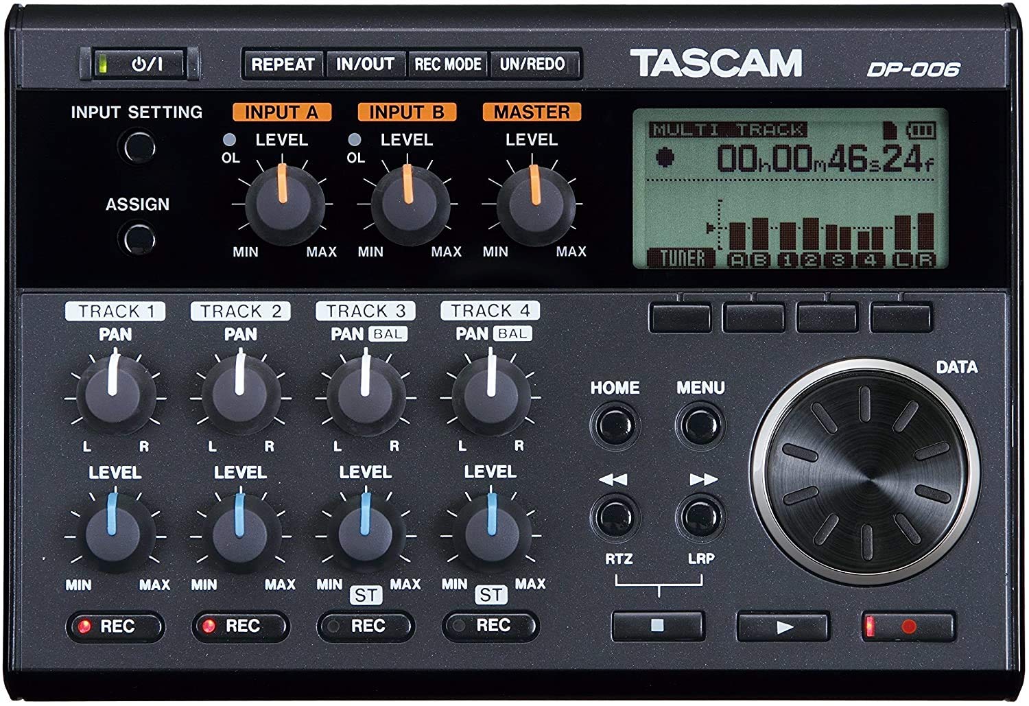 TASCAM DP-006 6-Track Portable Digital Multitrack Recorder with 2 Built-in Microphones with EMB Cable and Gravity Magnet Phone Holder Bundle
