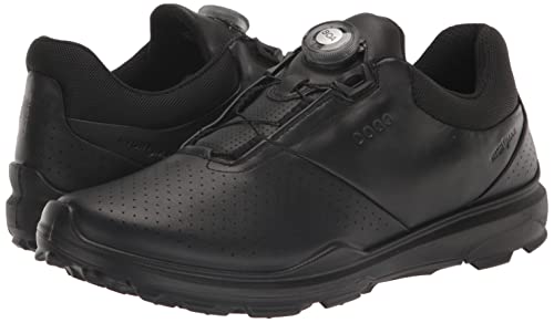 ECCO Men's Biom Hybrid 3 BOA Hydromax Water Resistant Golf Shoe, Black, 10-10.5