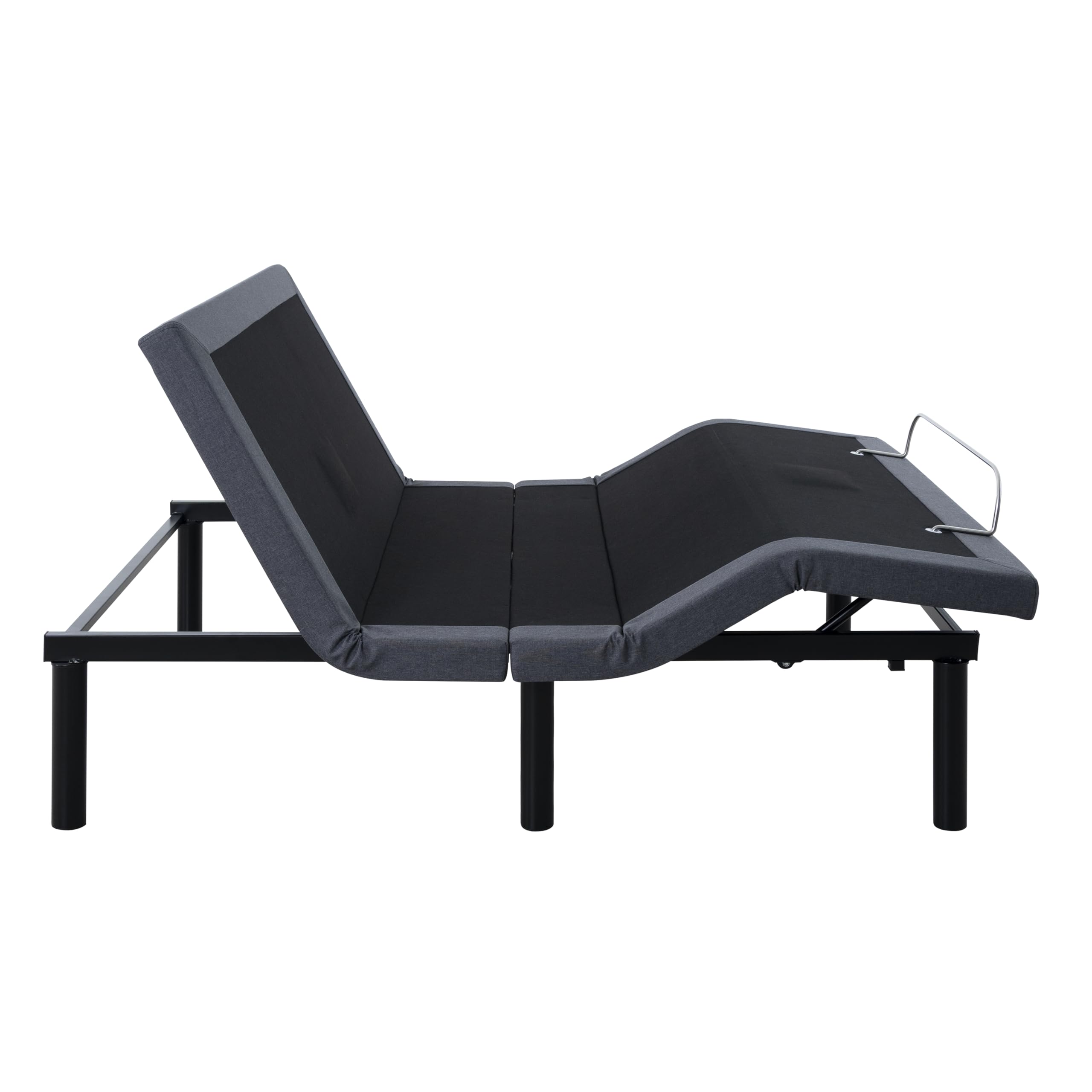 Naomi Home Idealbase Adjustable Bed Frame Full with Lumbar Support & Head Tilt, Foot Incline, Back & Leg Massage, USB Ports, Massage Bed with Wireless Remote, Ergonomic Zero-Gravity Smart Bed