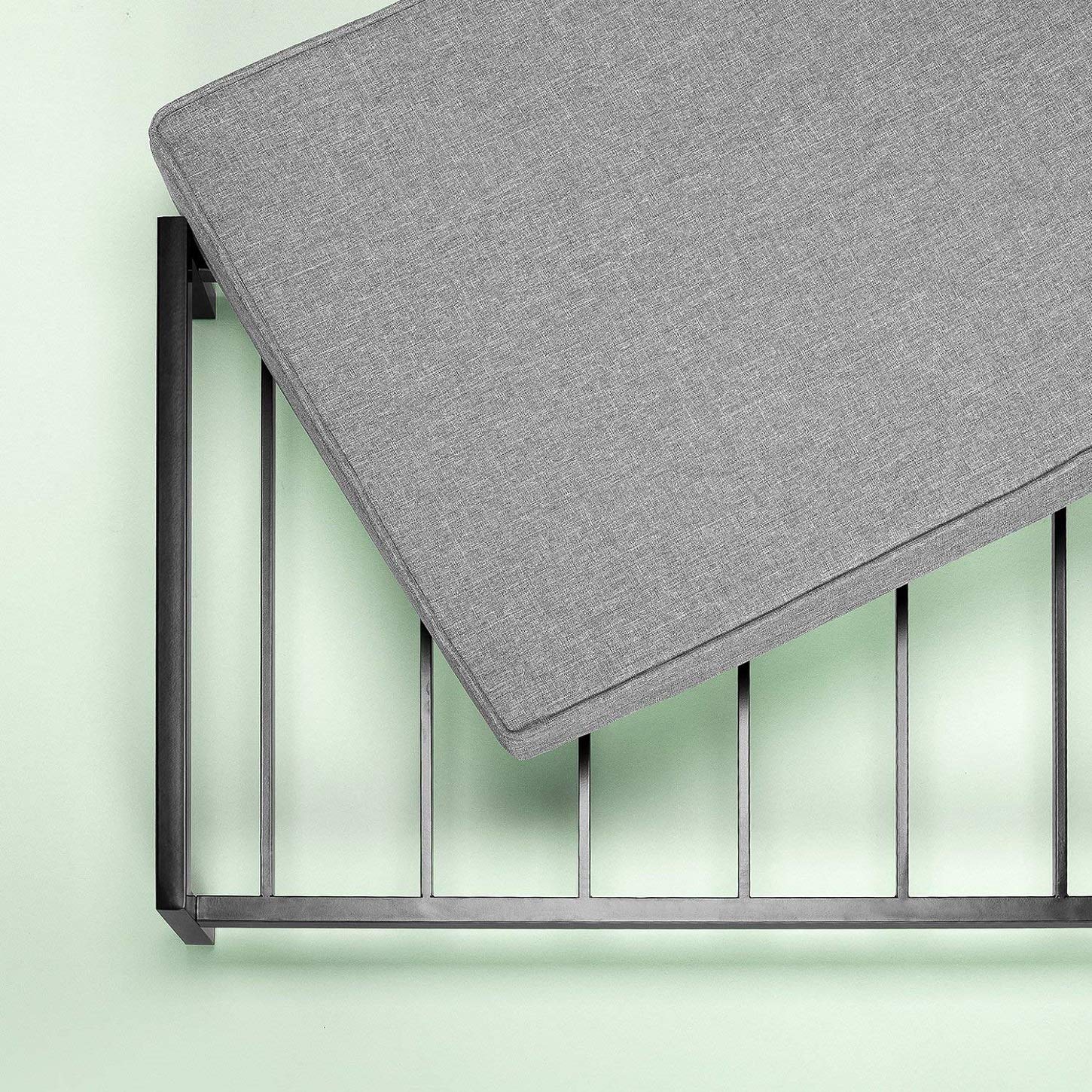 ZINUS Elevated 4 Inch Comfort Mattress Set Small Pet Bed, Black