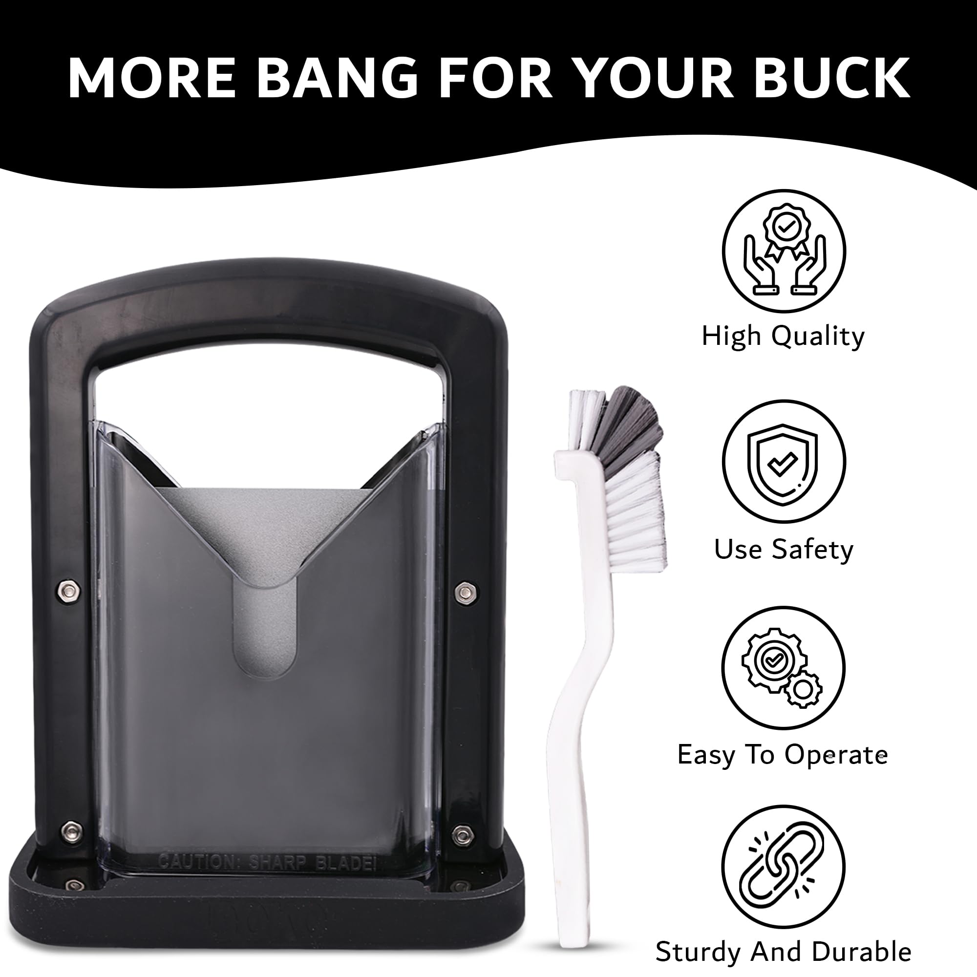 ISOKO Bagel Slicer - Premium Stainless Steel Bagel cutter, with Smooth Guillotine and Non-Slip Silicone Base for Perfect Slices Every Time for the better bagel experience. Black