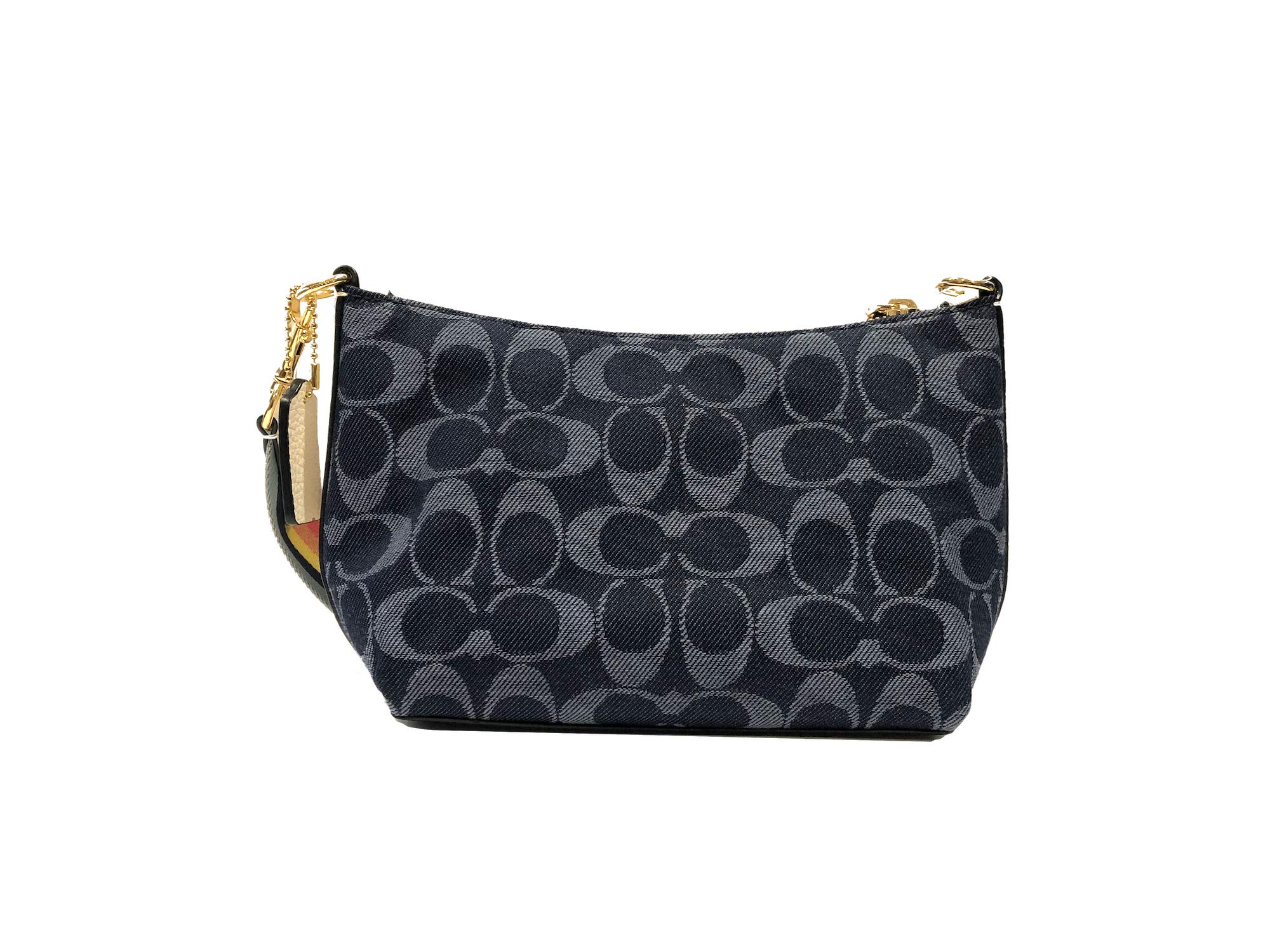 COACH Women's Dempsey Shoulder Bag In Signature Jacquard With Stripe And Patch (IM/Denim Multi)