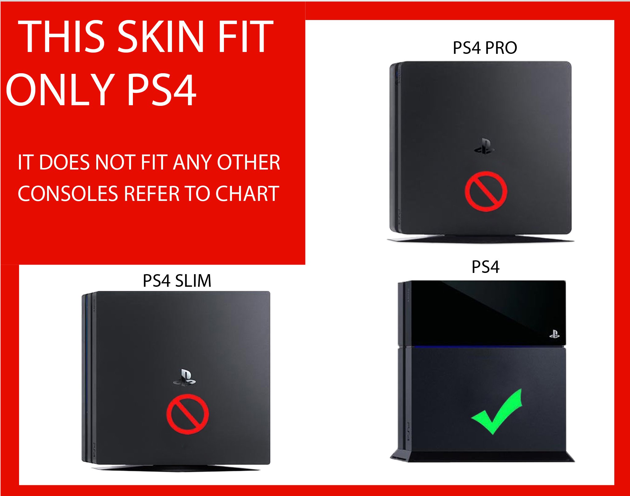 ZOOMHITSKINS PS4 Console and Controller Skins, Black Leather Red Sado Sexy Girl Art Painting Ruby Cherry, Durable, Bubble-Free Goo-Free, 1 Console Skin 2 Controller Skins, Made in USA