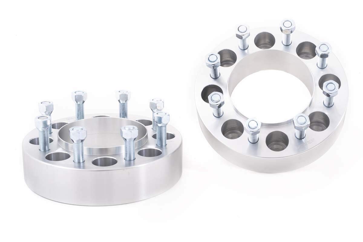 Rough Country 2" 8x170 Wheel Spacers for 03-22 Ford Super Duty | Pair - 1094A,Black