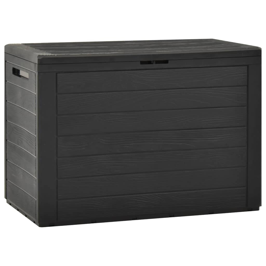 homiuse Storage Boxes Deck Boxes 38.7"x17.3"x21.7" Anthracite Outdoor Waterproof Storage Cabinet Tool Box Outdoor Storage Chest Storage For Garden Patio Backyard Outside