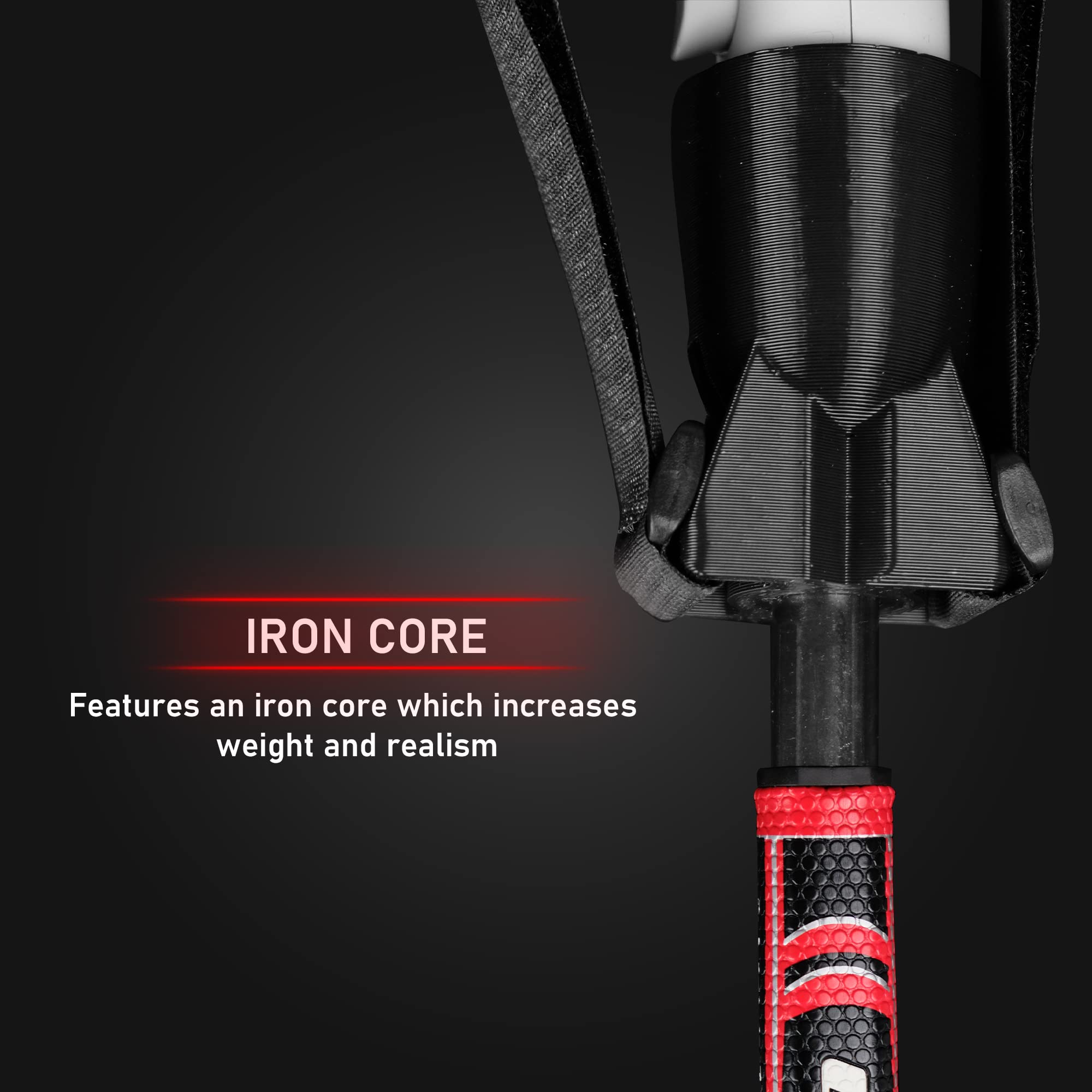 DriVR Golf Club Handle (Putter + Standard - Red - Metal)