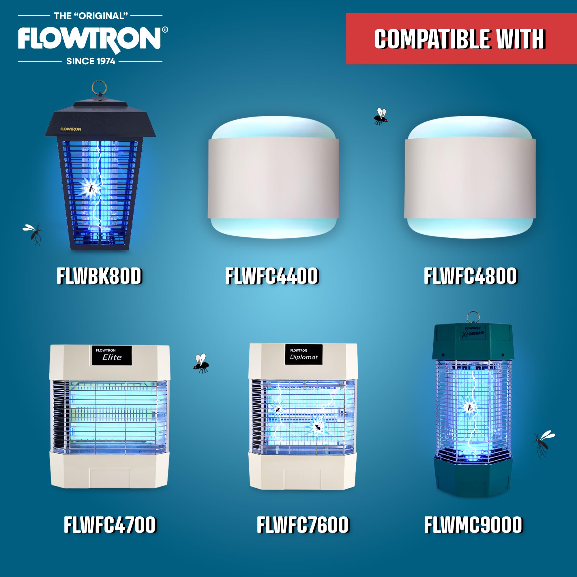 Flowtron BF-150 Replacement UV Bulb (2-Pack) for BK-80D, MC-9000, FC-4400, FC-4800, FC-4700, FC-7600