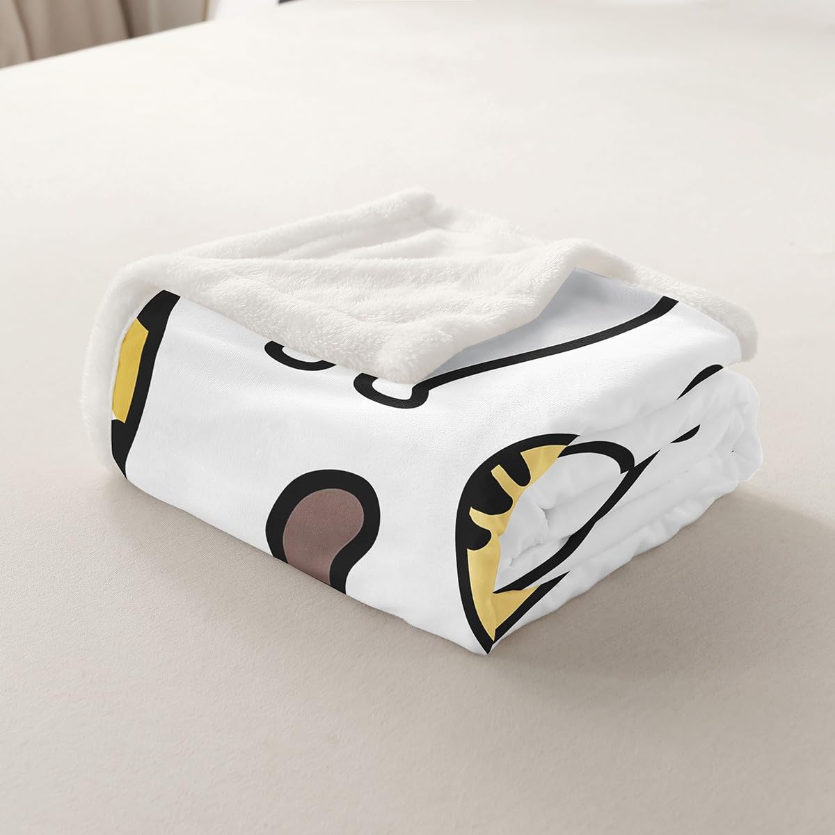 Manfei Lovely Cat Throw Blanket Cute Kitten Butt of Cat Doodle Bed Throws for Kids Boys Animal Theme Flannel Fleece Blanket for Couch Sofa Cozy Luxury Bed Blanket, Throw Size (50 x 60 Inches)