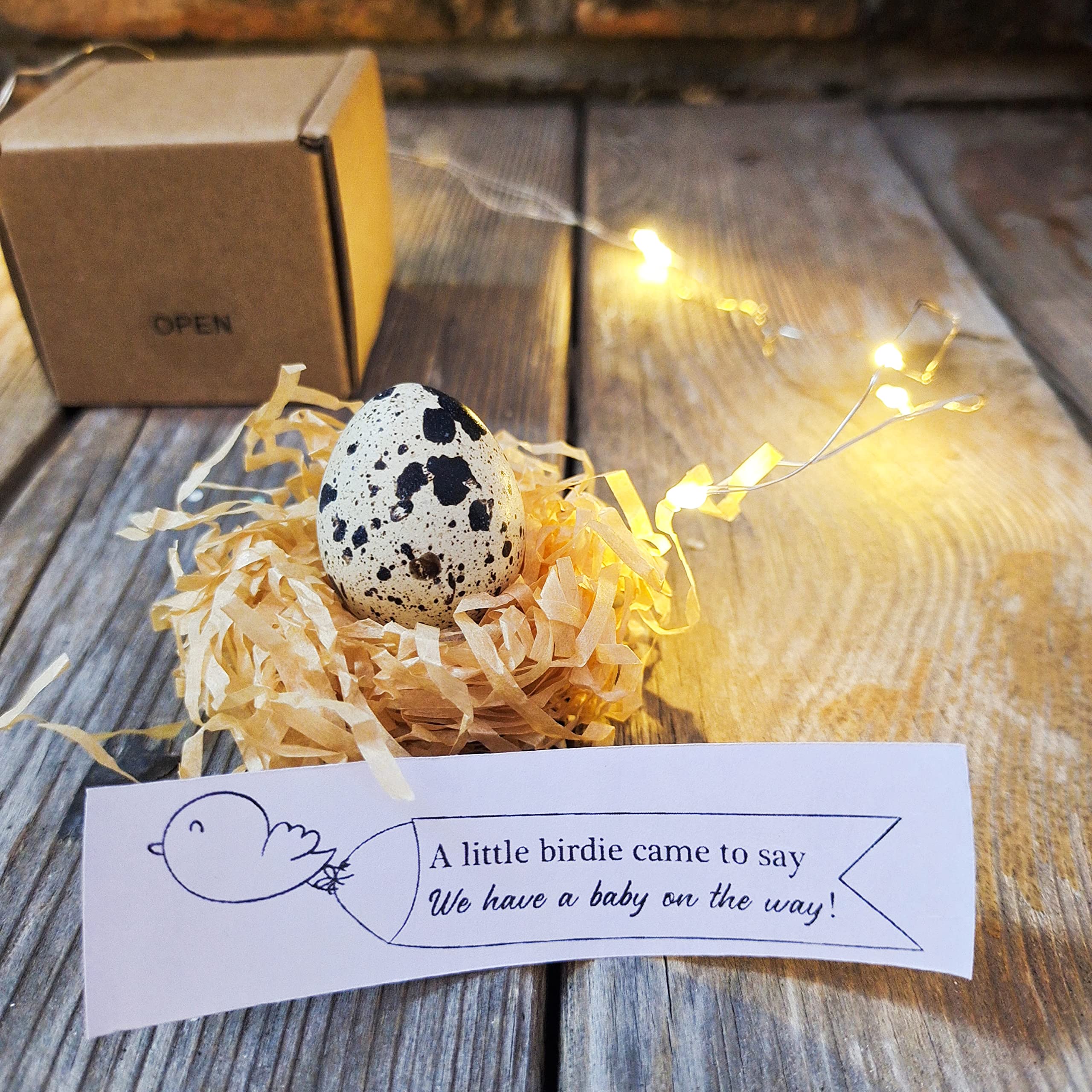 Quail Egg Pregnancy Announcement,Baby Announcement,Grandparents Pregnancy Reveal Gift