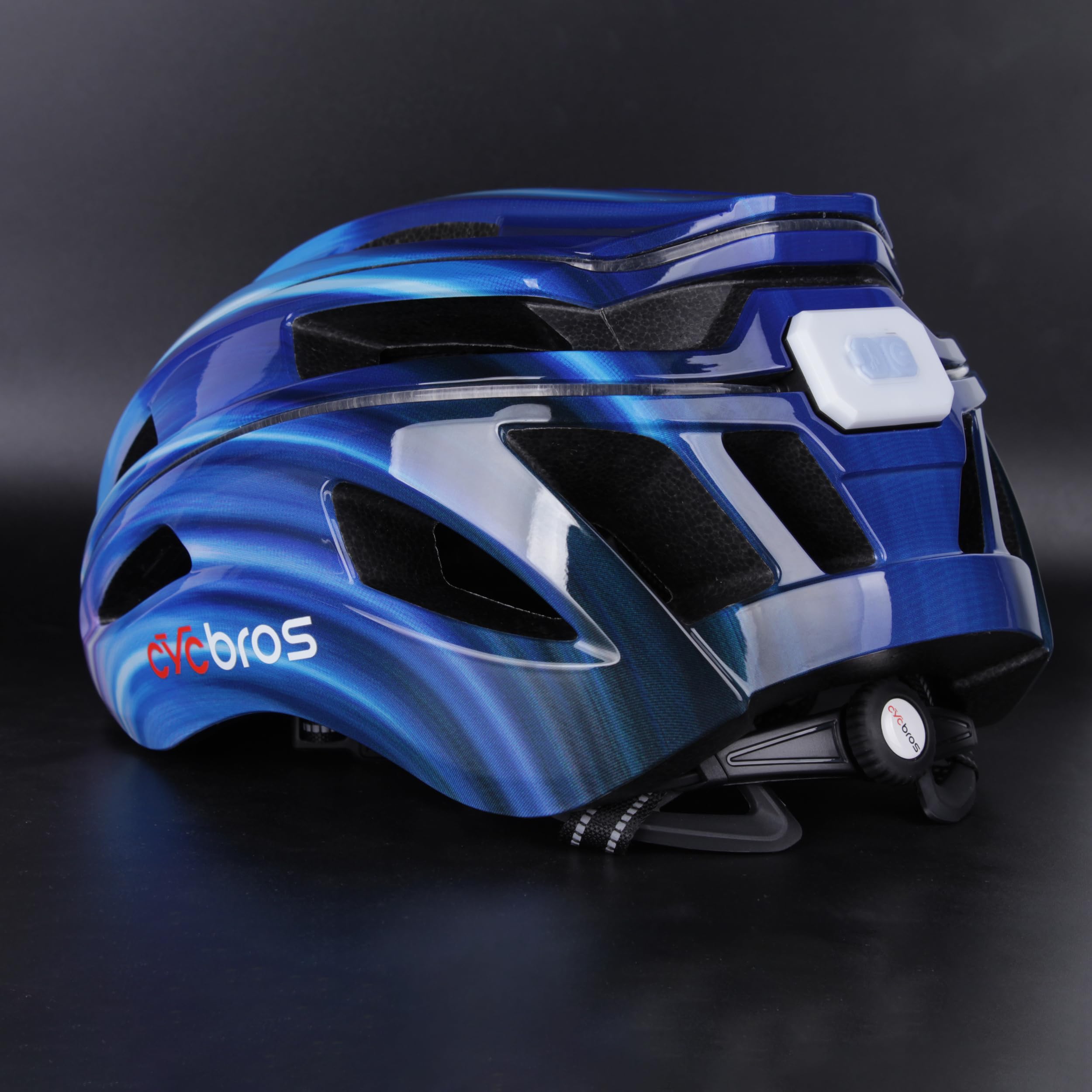 CYCBROS Adults Bike Helmet for Men Women That's Light, Cool Bicycle Helmet with USB Rechargeable Rear Light for Urban Commuter