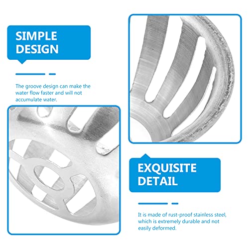 Homoyoyo Roof Drain Dome Drain Stopper Metal Easel Display Stand Basin Filter Basket Sink Strainer Replacement Bath Tub Filter Sink Filter Sink Strainers Floor Drain Plunger Stainless Steel