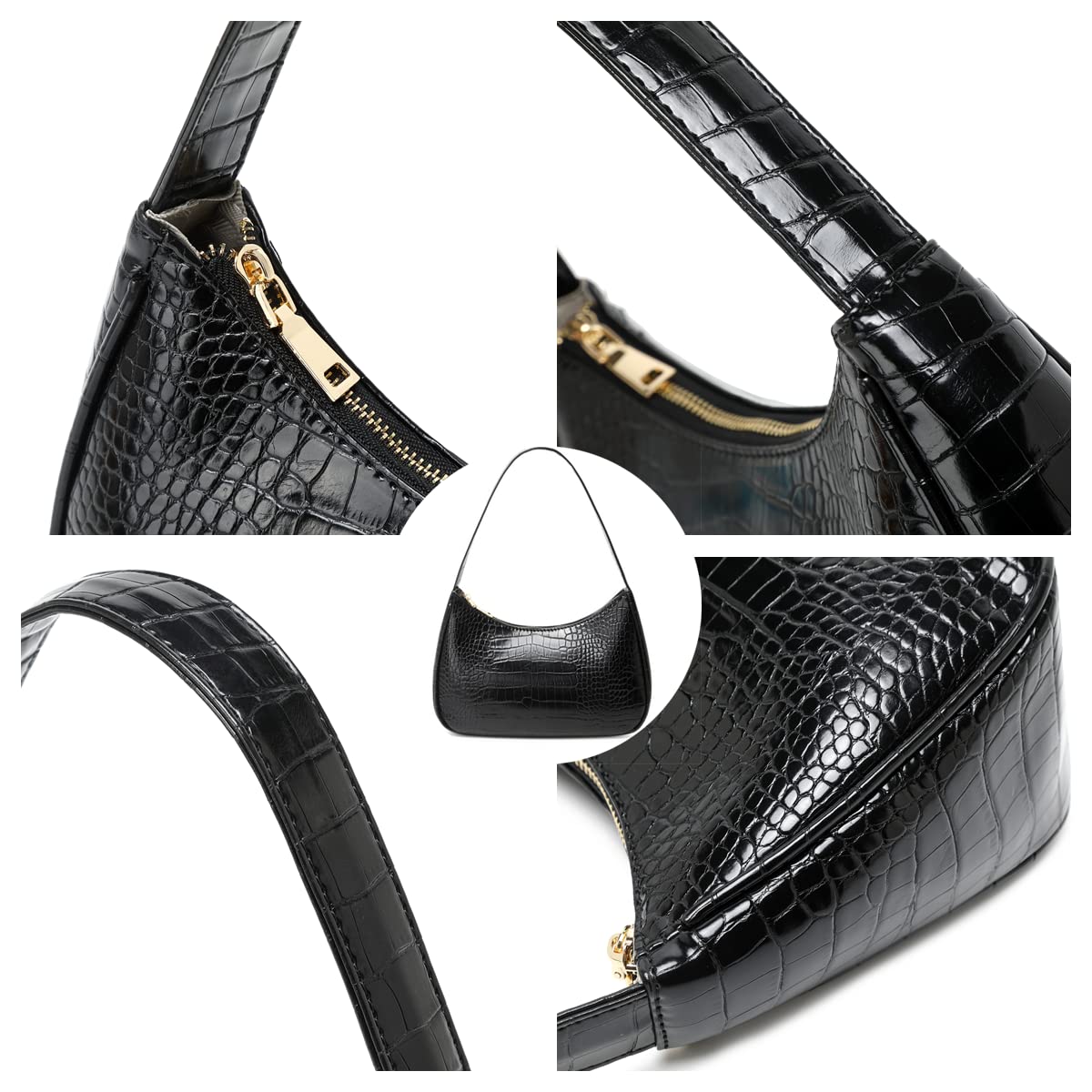 CYHTWSDJ Retro, Crocodile Black