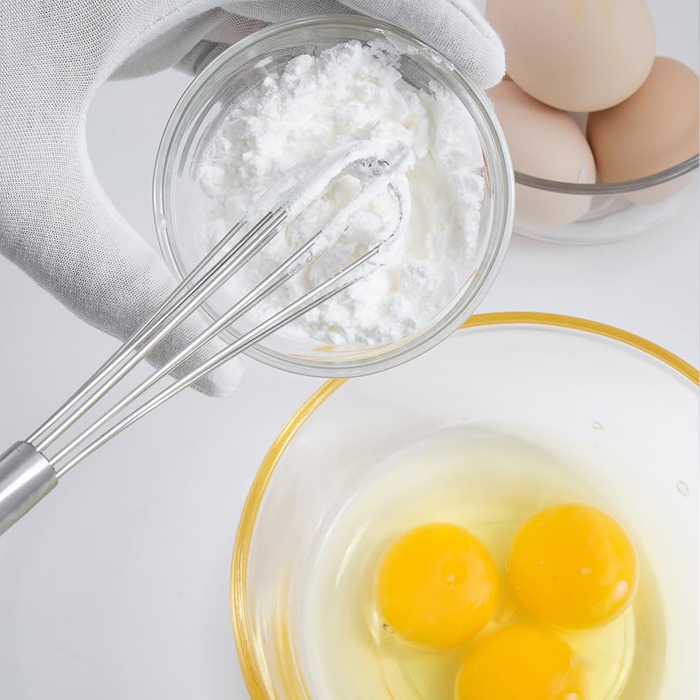 FLYINGSEA Whisk,Small Whisk,Mini Whisk,Stainless Steel Whisk,Wisk,Whisks for cooking,Cooking and Kitchen Gadget.