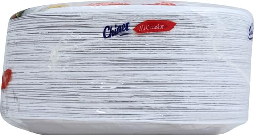 Chinet Classic White, Round All Occasion Fiber Plates, 8.75 Inch, 72 Count