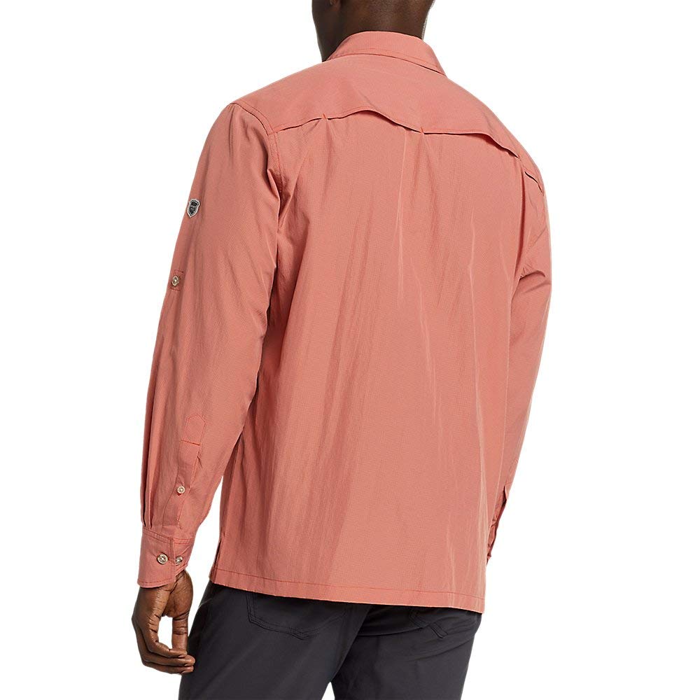 Eddie Bauer Men's Guide Long-Sleeve Shirt, Picante, Small
