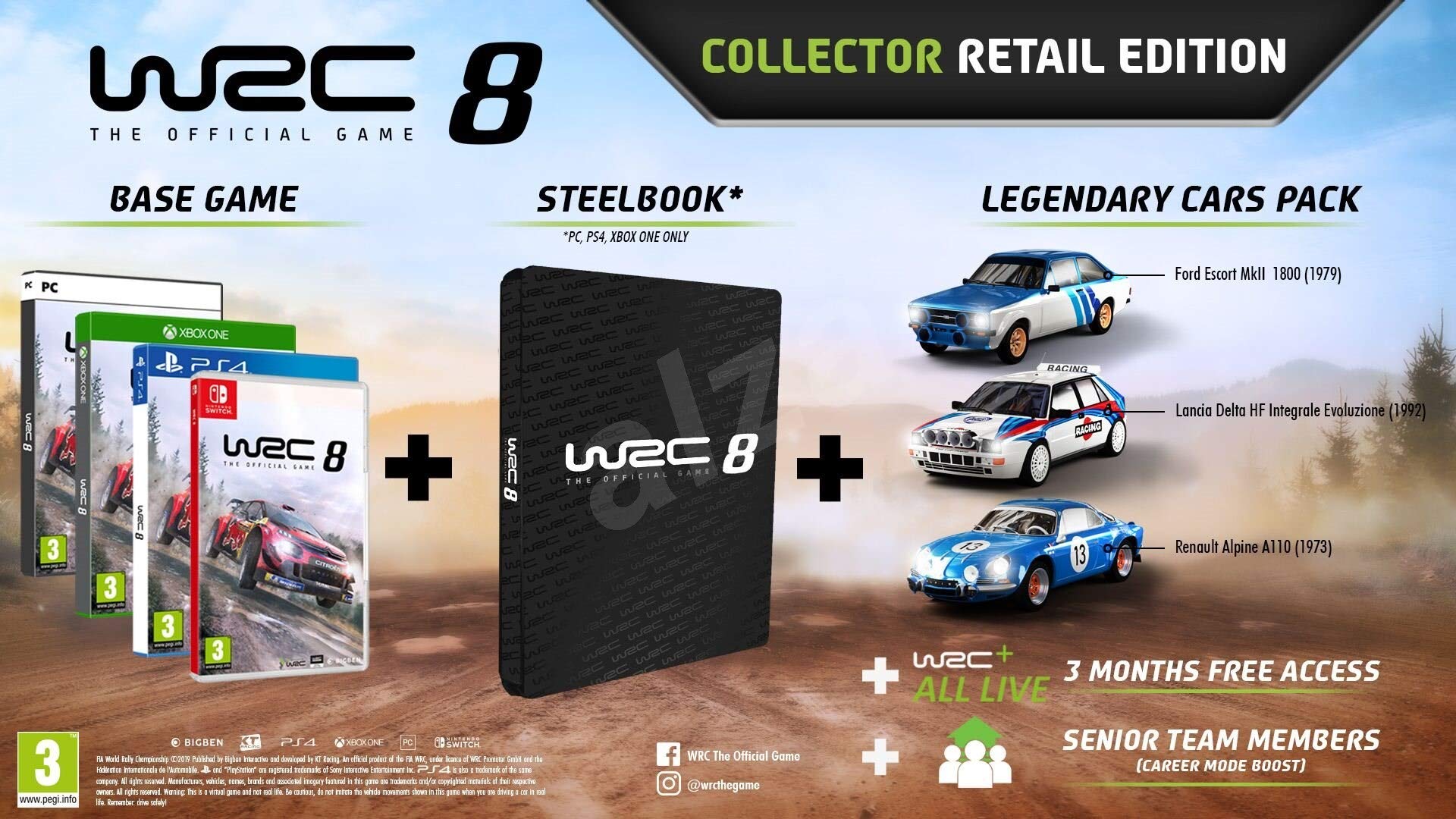 WRC 8 Steelbook Edition Playstation 4 (PS4)