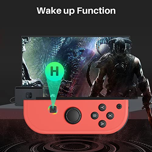 D.Gruoiza Right Switch Joypad Controller Compatible with Switch,Switch Joy Pad Controller (R) Support Wake-up Function (Red)
