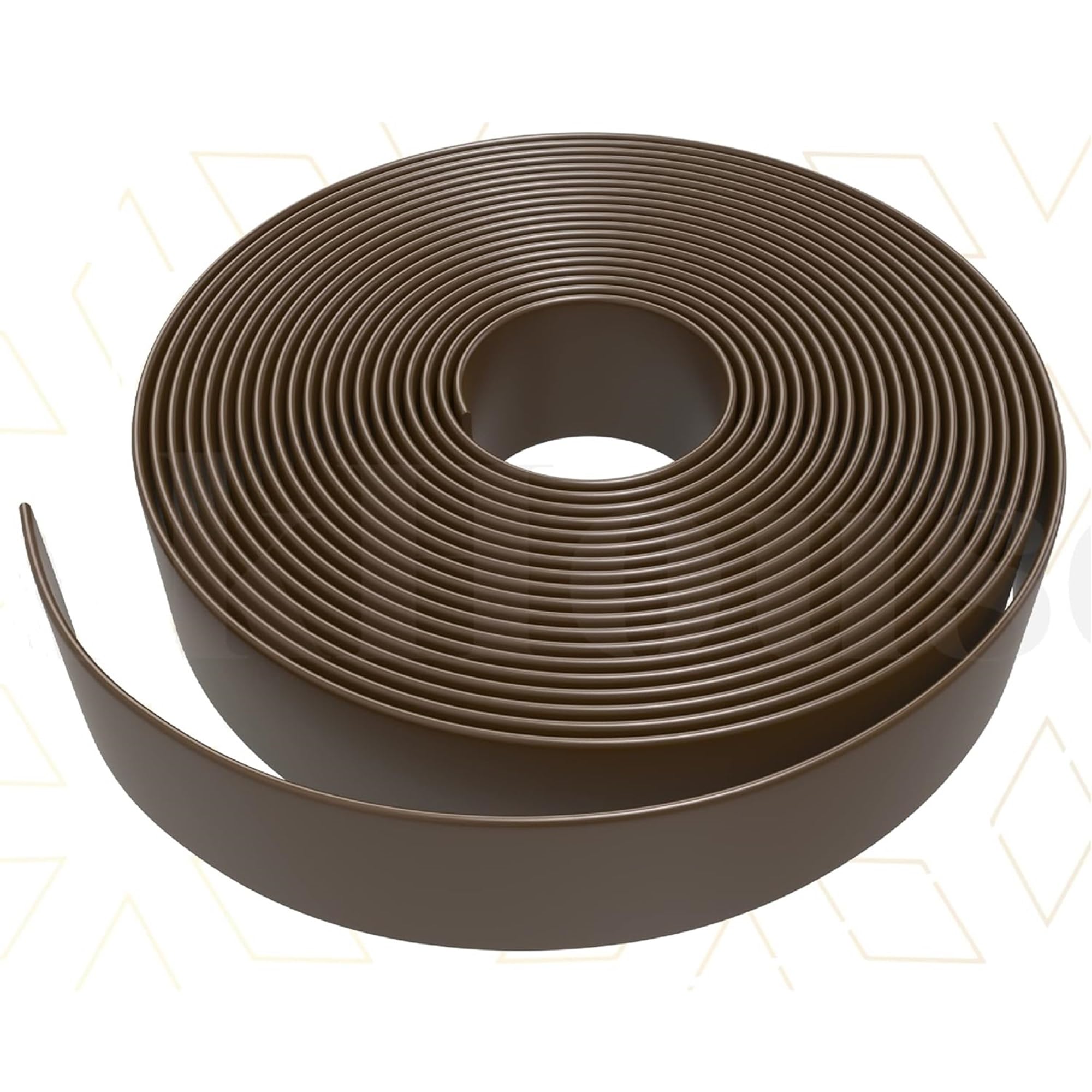 NickHouse 2" x20' ft Vinyl Strap for Patio Chair Repair Kit Outdoor Patio Lawn Furniture Repair Strap Strapping Matte Finish (Brown) + 20 Free Rivets!
