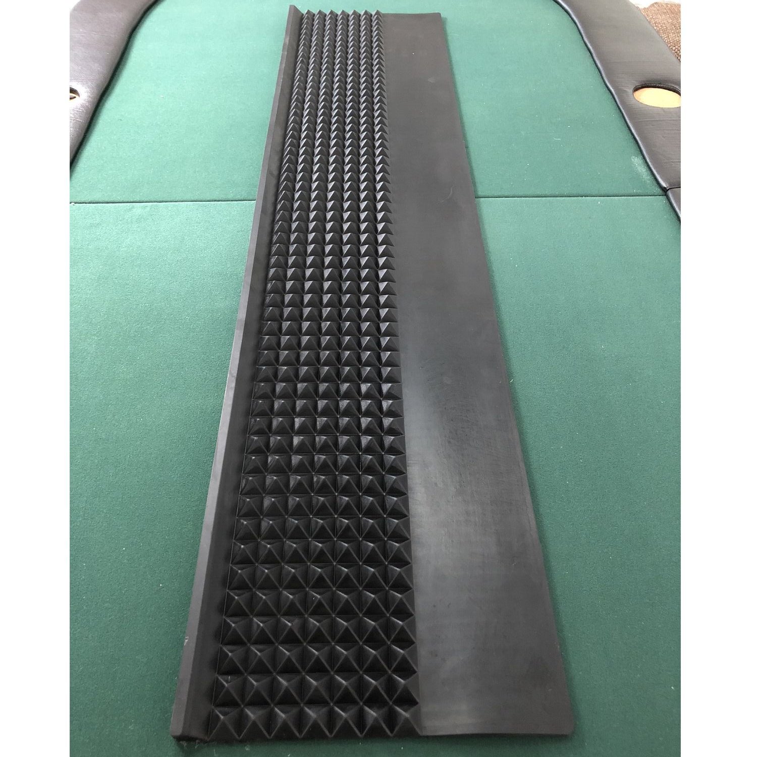 Yuanhe Craps Table Top Set - Diamond Pyramid Rubber Bumper Felt Wall,48"x11" Black Backboard,Great for Casinos Crap Dice Games and Poker Nights