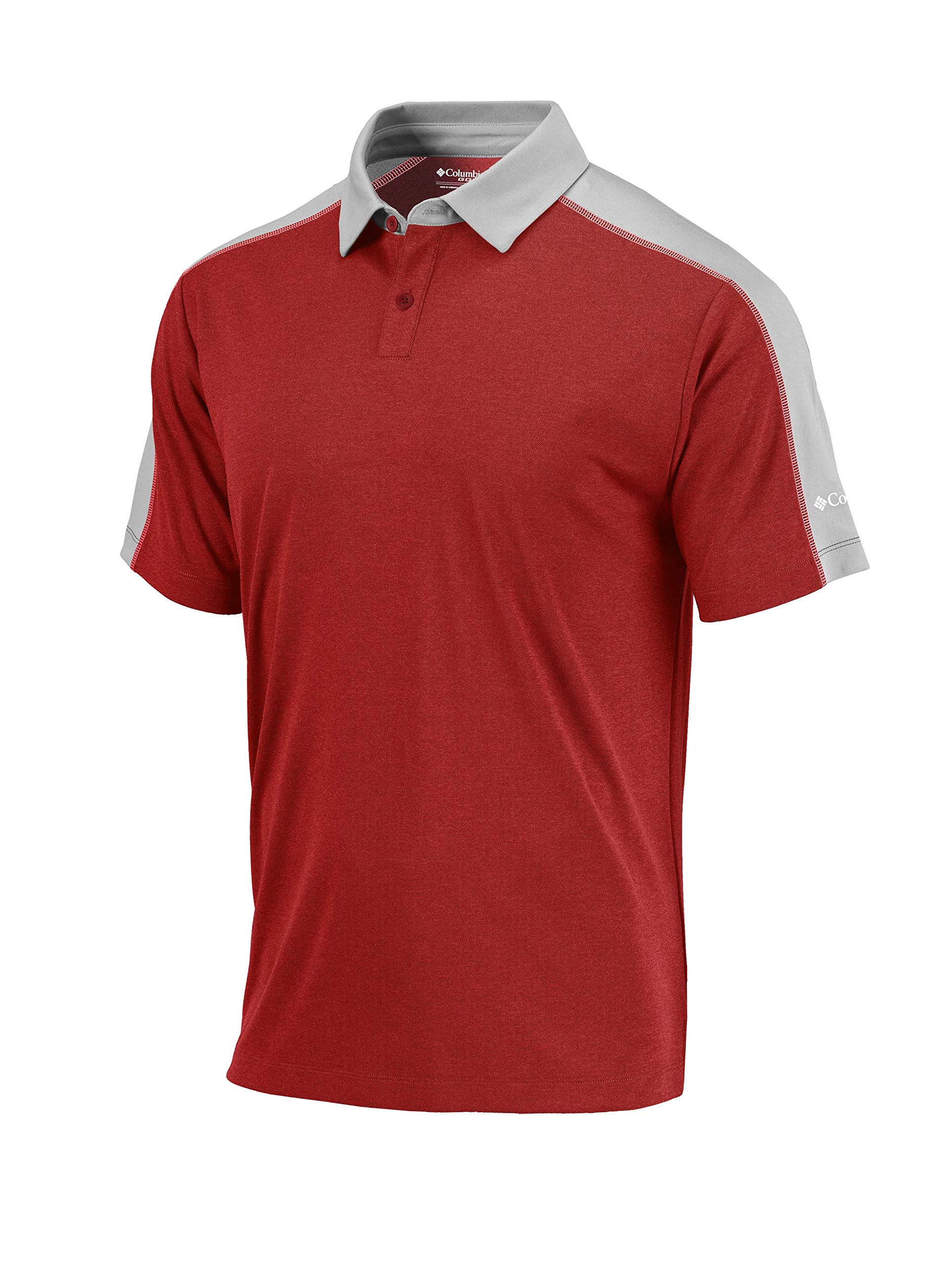 Columbia Golf Men's Omni-Wick Bracket Polo (Large, Vegas Gold)