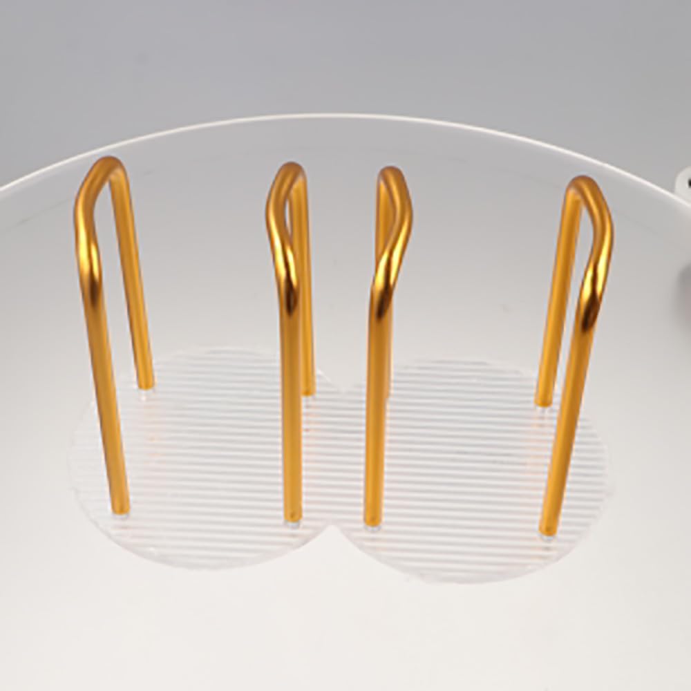 GUEDKIKL Disposable Cup Storage Holder, Acrylic Cup Holder Water Tea Cups Dispenser Rack Shelf with Vertical Stripes Mug Display Stand for Home Office
