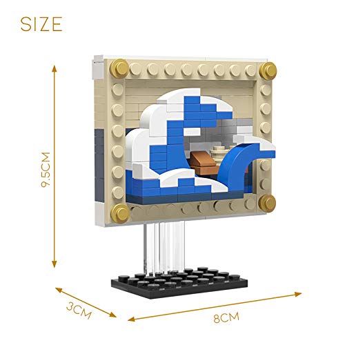 The Great Wave Off Kanagawa-Most Famous Paintings in The World Building Kit Model MOC Building Blocks Toy,Gift Toys(117 PCS)
