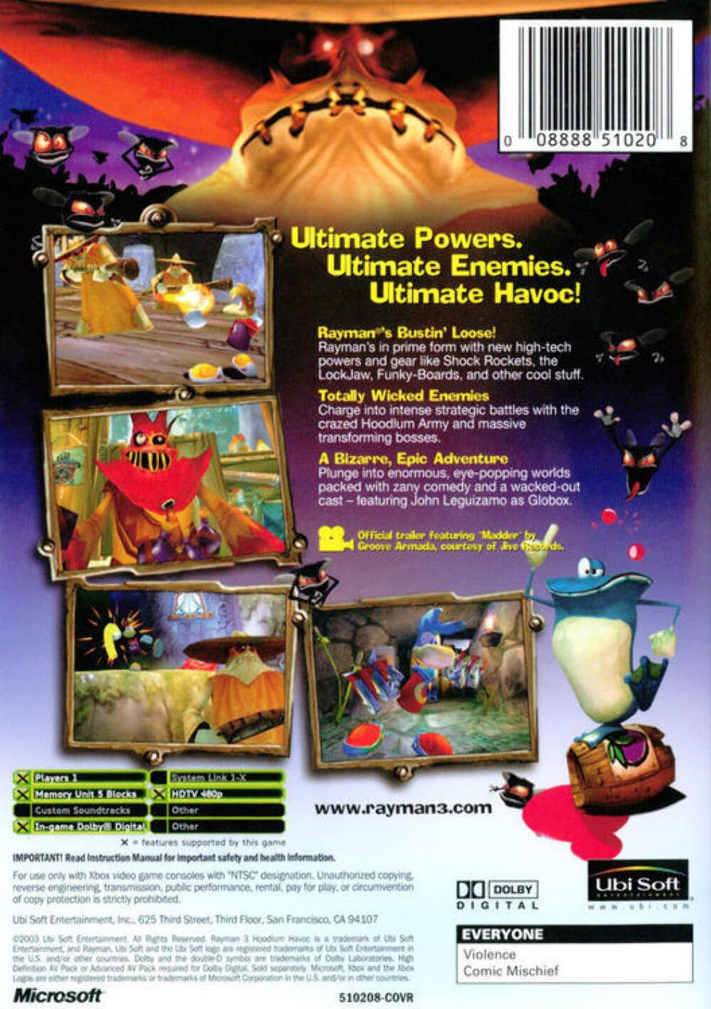 Rayman 3 Hoodlum Havoc - Xbox