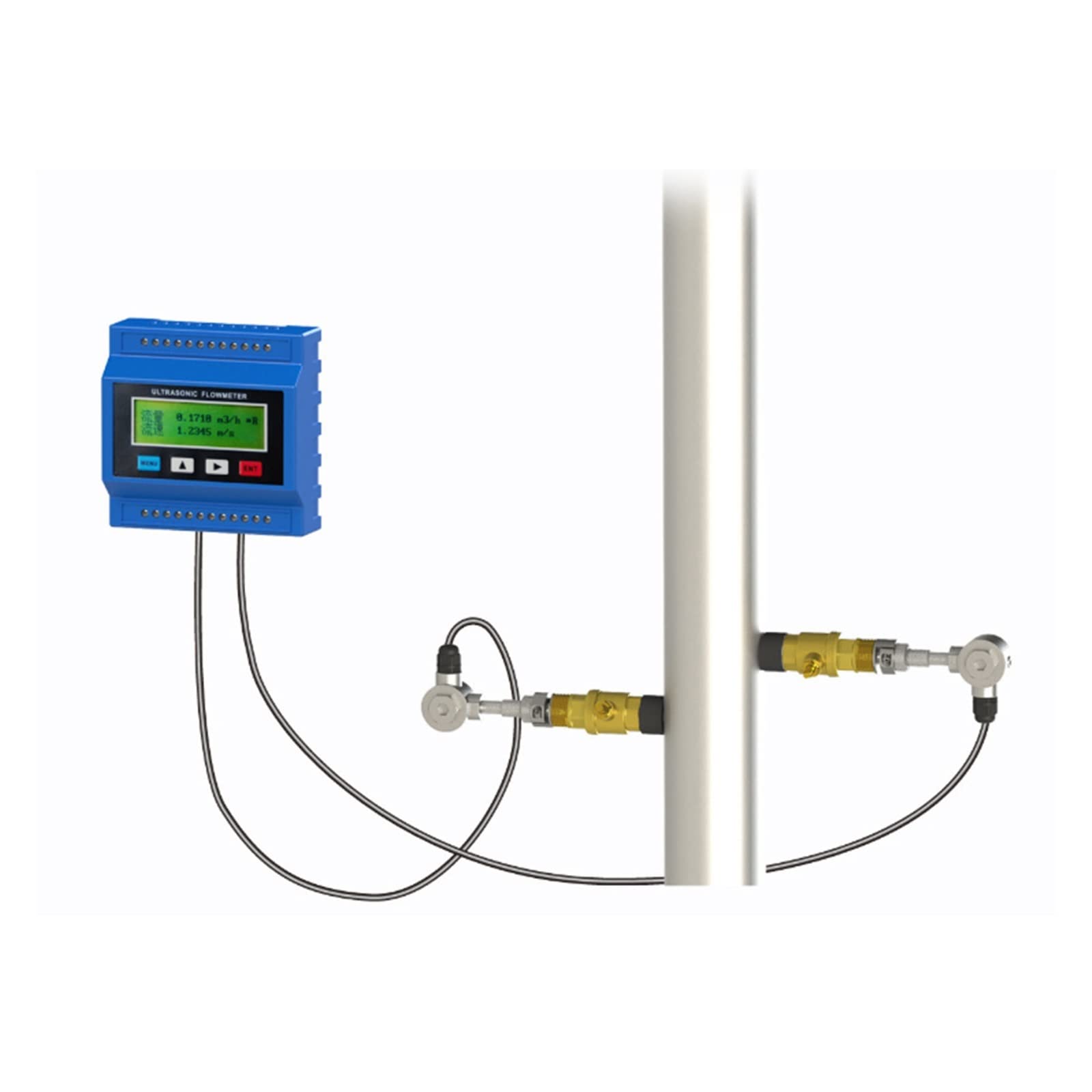 hose timer TUF-2000M Ultrasonic Flow Meter Portable Clamp On Flowmeter TS-2 DN15~100mm /TM-1 DN50~700 /TL-1/M2 Ultrasonic Module Flow Meter Sensor Transducer Cable Accessories water timer ( Color : M2