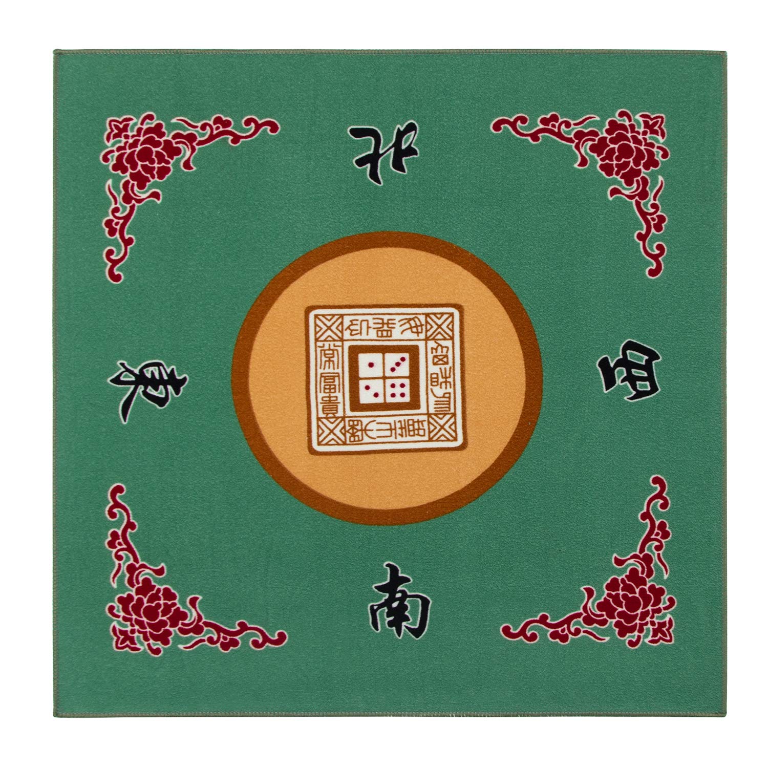 Sanvo Universal Mahjong/Paigow/Poker/Dominos/Game Table Cover,Slip Resistant Mat(Green) 31.5" x 31.5"(80cm x 80cm)